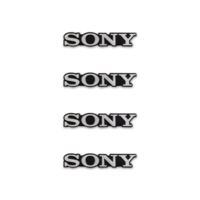 4pcs Sony aluminum logo badge replacement piece 30mm X 5mm | eBay