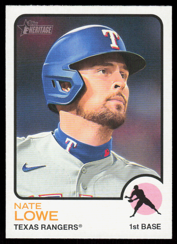 2022 Topps Heritage 608 Nathaniel Lowe Texas Rangers | eBay