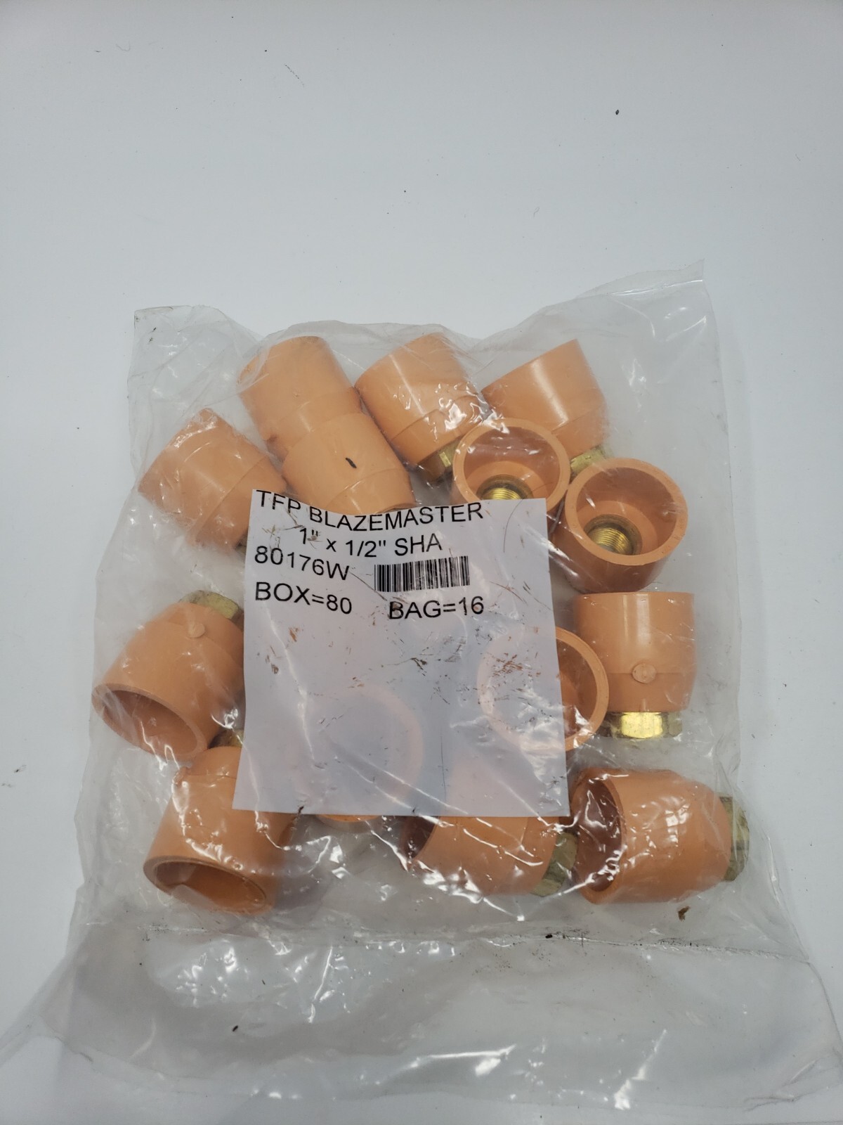 TFP Blazemaster 1" x 1/2" SHA Sprinkler Head Adapter 80176W 16ct | eBay