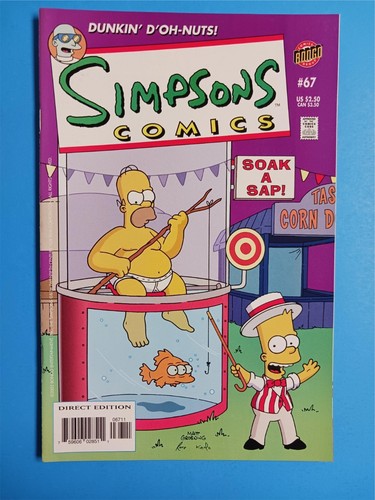 SIMPSONS COMICS # 67 ~ Simpson family meal spaghetti ~ Kent Brockman ...