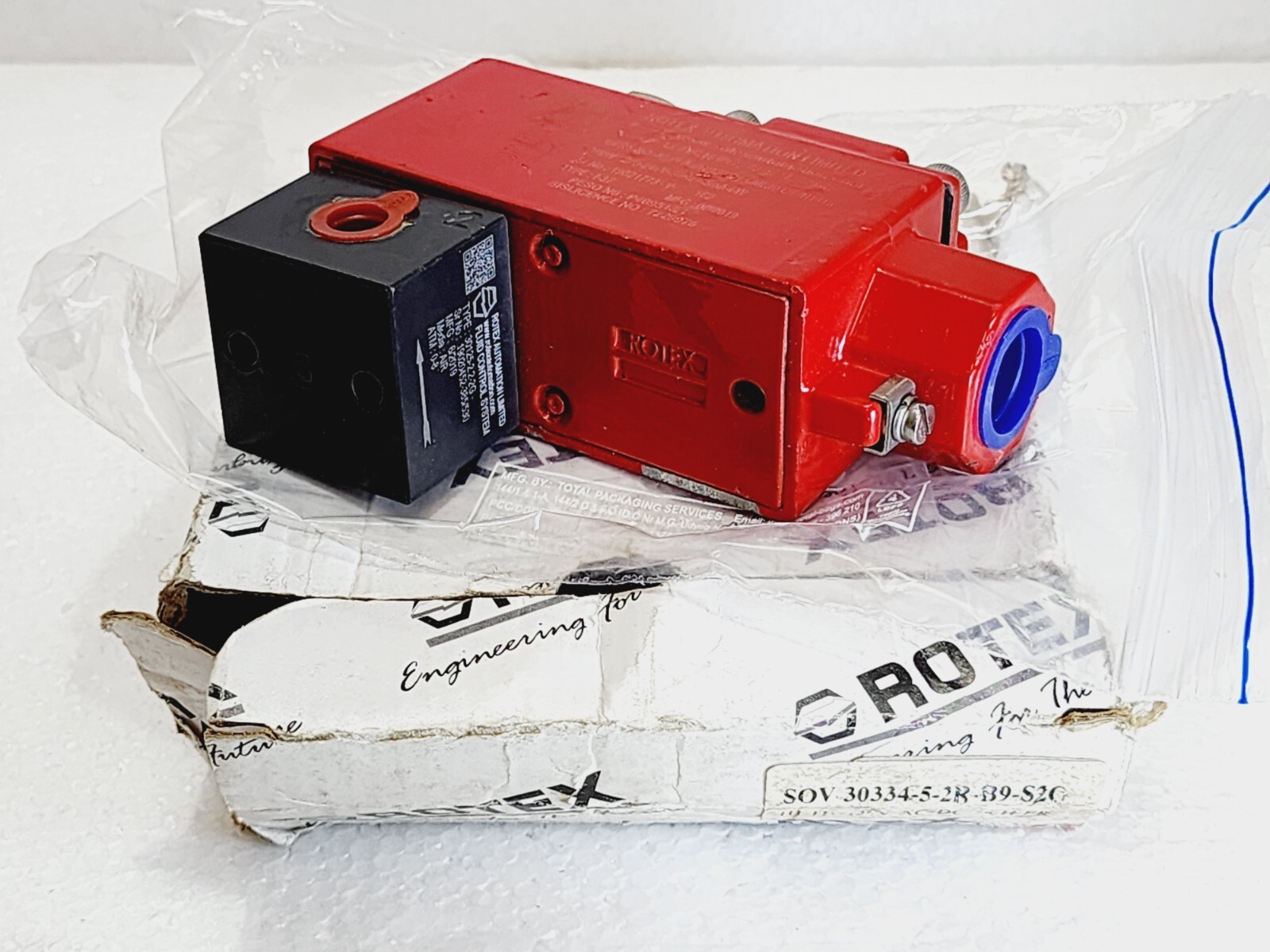 ROTEX 3/2-WAY NORMALLY CLOSED DIRECT LIFT SOLENOID VALVE 30125-2.2-2G ...