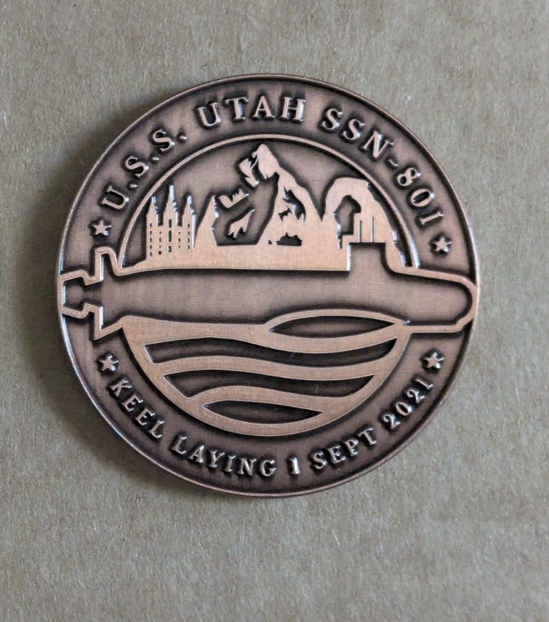 USS Utah SSN 801 US Navy Virginia Class Submarine Challenge Coin | eBay
