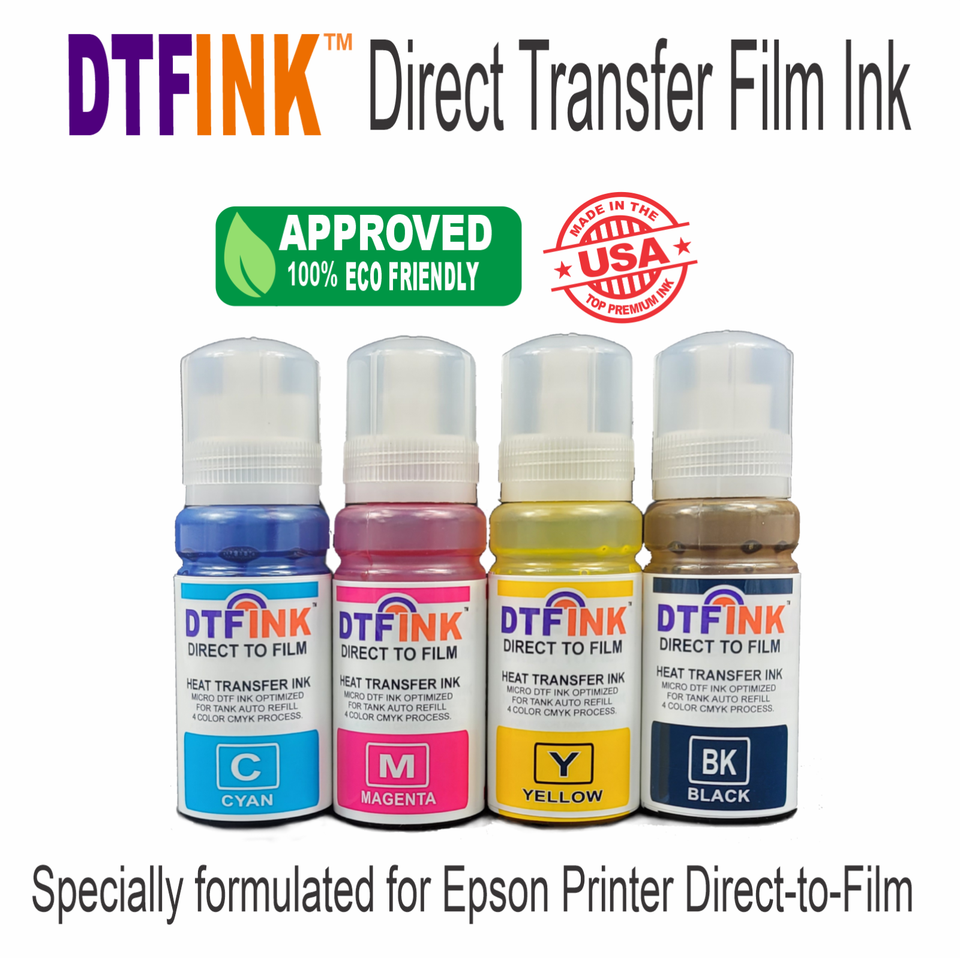 Epson Printer with DTF ink-Film-Powder Heat Transfer Print T-Shirt ...