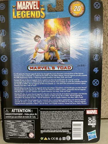 Marvel Legends 20th Anniversary Toad X-Men Hasbro Action Figure New MIB | eBay