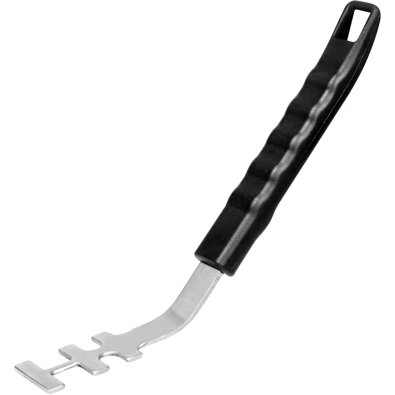 Universal Grill Grate Lifter Tool Cast Iron Grid Lever Lock Lifting ...