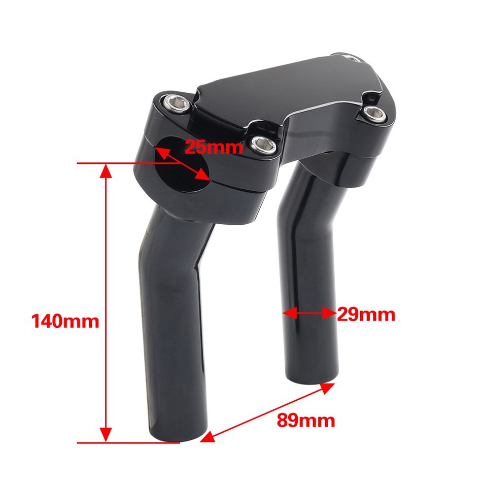 5.5" C Pullback Handlebar Riser Top Clamp For Harley Dyna Sportster ...