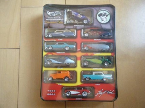 Hotwheels Larry Wood 35th Anniversary 10car set Iron Can BARRACUDA Funn ...