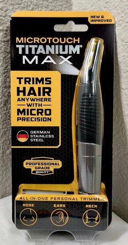 Micro Touch Titanium Max Hair Removal Trimmer - Gray | eBay