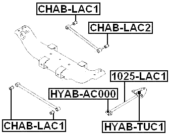 Bushing, Rear Transverse Arm Fits Chevrolet 46300-85Z00, 48710-12230 ...
