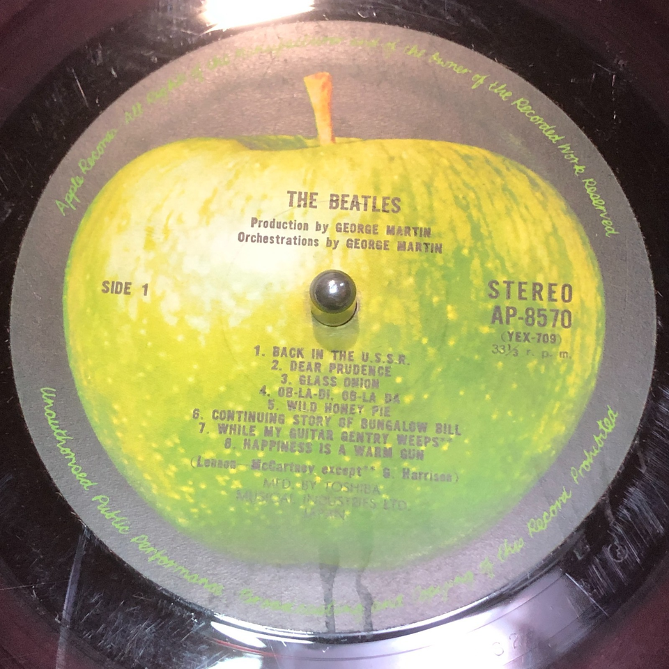 THE BEATLES WHITE ALBUM RED WAX AP-8570~71 JAPAN 1st Ed Numbered Many ...