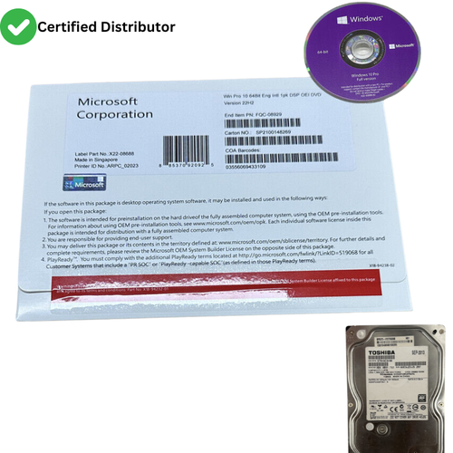 MC WIN 10 Pro OFFICIAL License DVD | Free & Fast shipping, Computer ...