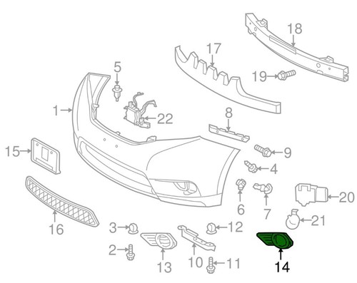 Genuine OEM Fog Light Trim for Toyota 5212808030 | eBay