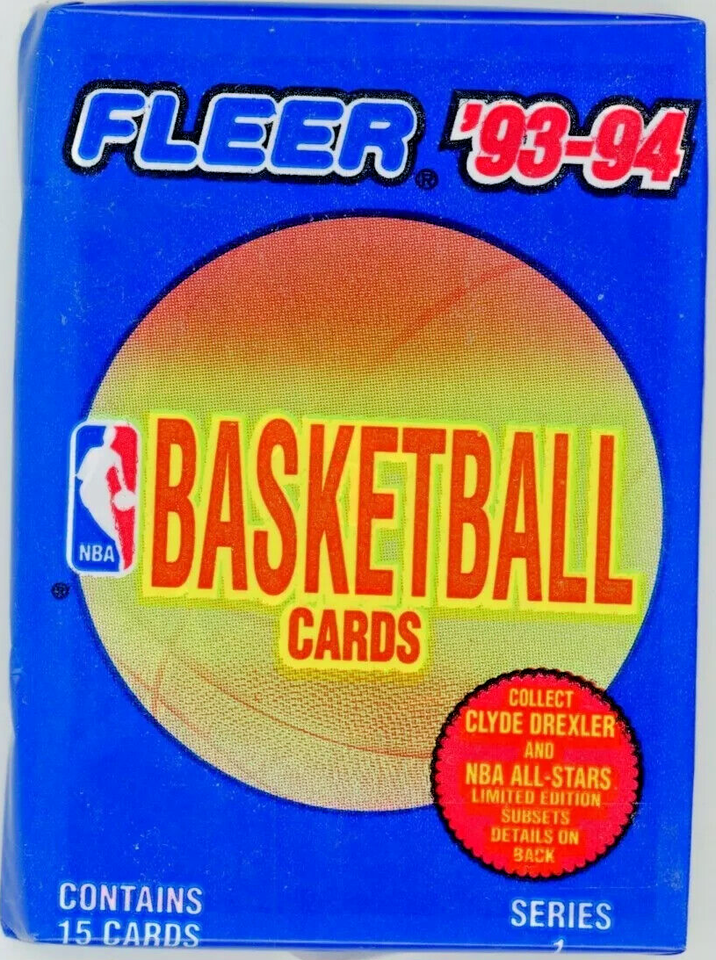 Unopened Sealed Basketball Card Packs-Fleer/Hoops/Skybox/Topps/Upper ...