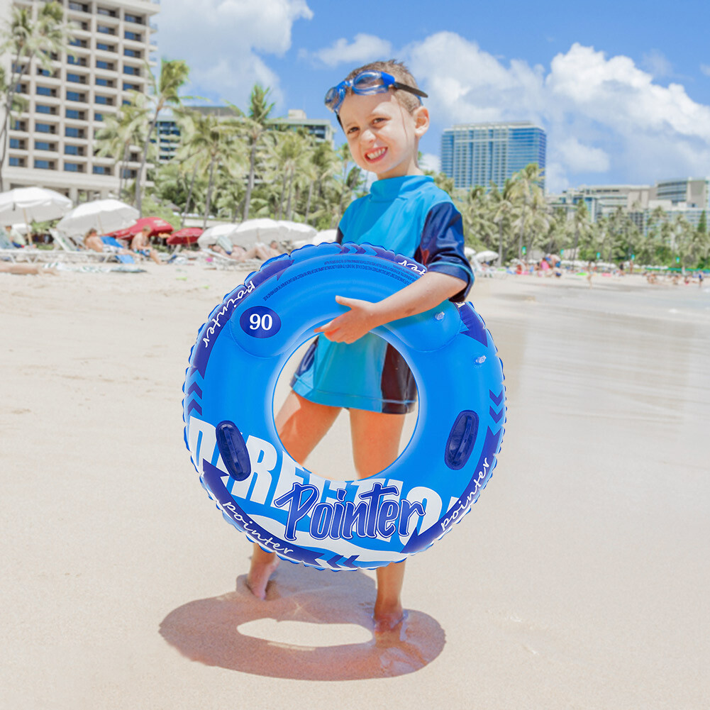 Thickened Swim Ring Float with Handle Pool Floats for Kids Adults (90 ...