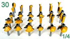 30 pc 1/4 Shank Carbide tipped Router Bit Set sct-888 | eBay