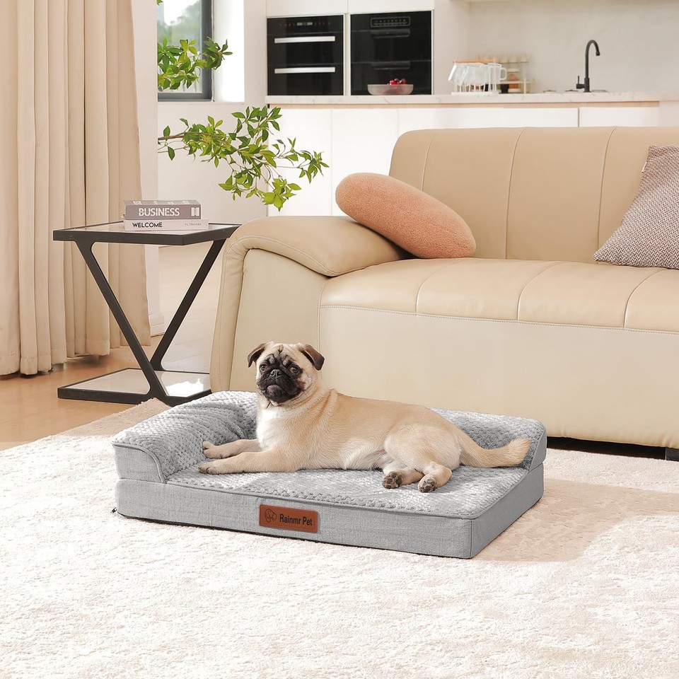 Orthopedic Dog Bed Medium Size Dog, Memory Foam Pet Bed for Medium Dogs ...