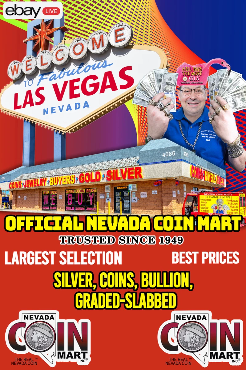 $ OFFICIAL NEVADA COIN MART $ COPPER, COINS, FOREIGN, ANCIENTS, JEWELRY ...