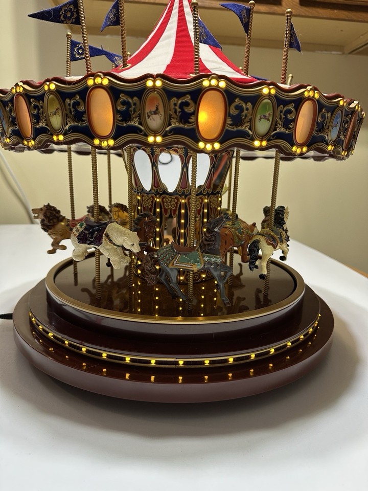 Mr. Christmas Royal Marquee Carousel GOLD Label collection | eBay