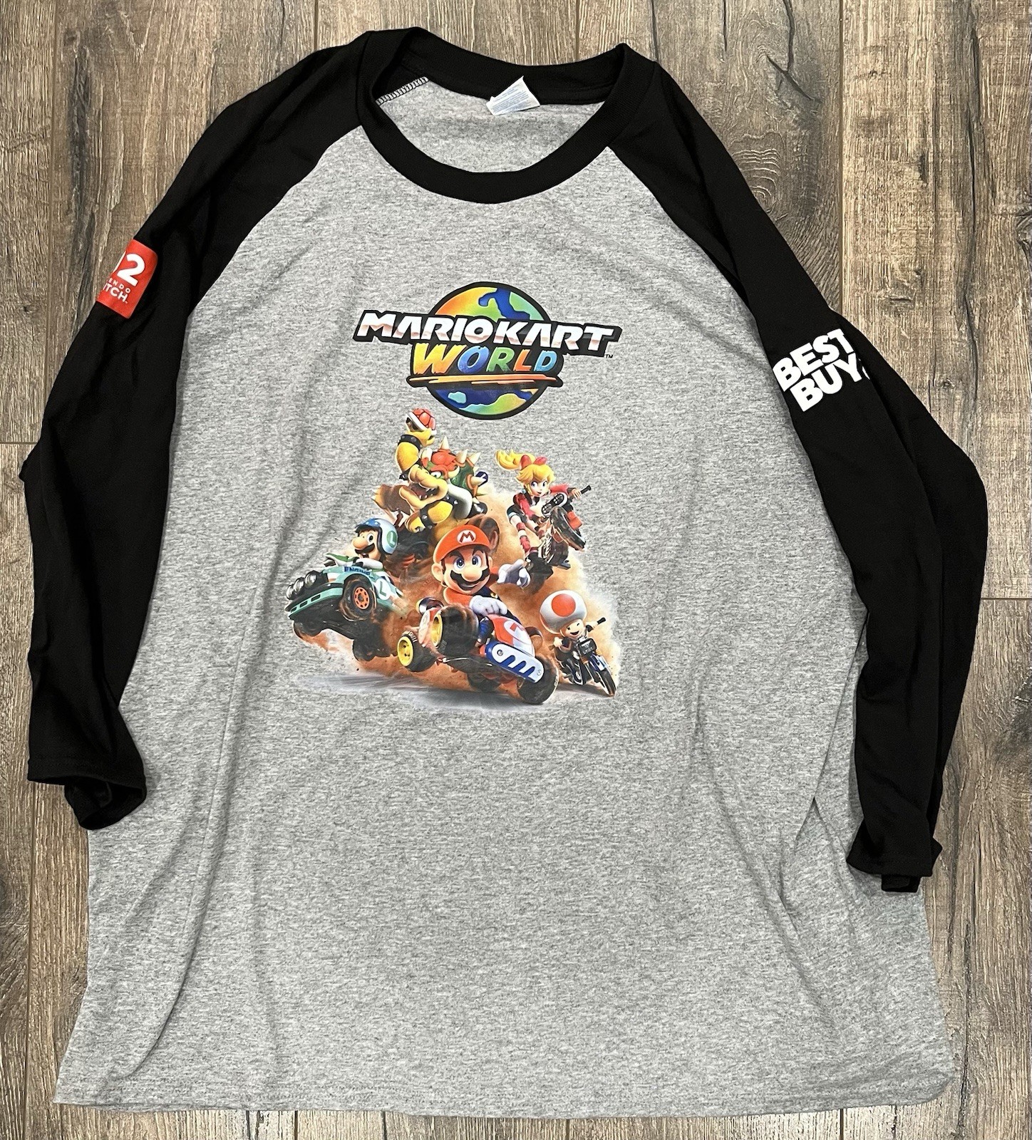 2025 Mario Kart World Nintendo Switch 2 Long Sleeve V… - Gem