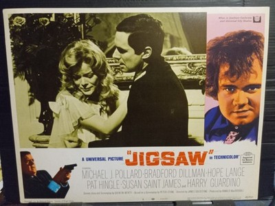 Lobby Card 1968 JIGSAW Susan Saint James Bradford Dillman LSD murder | eBay