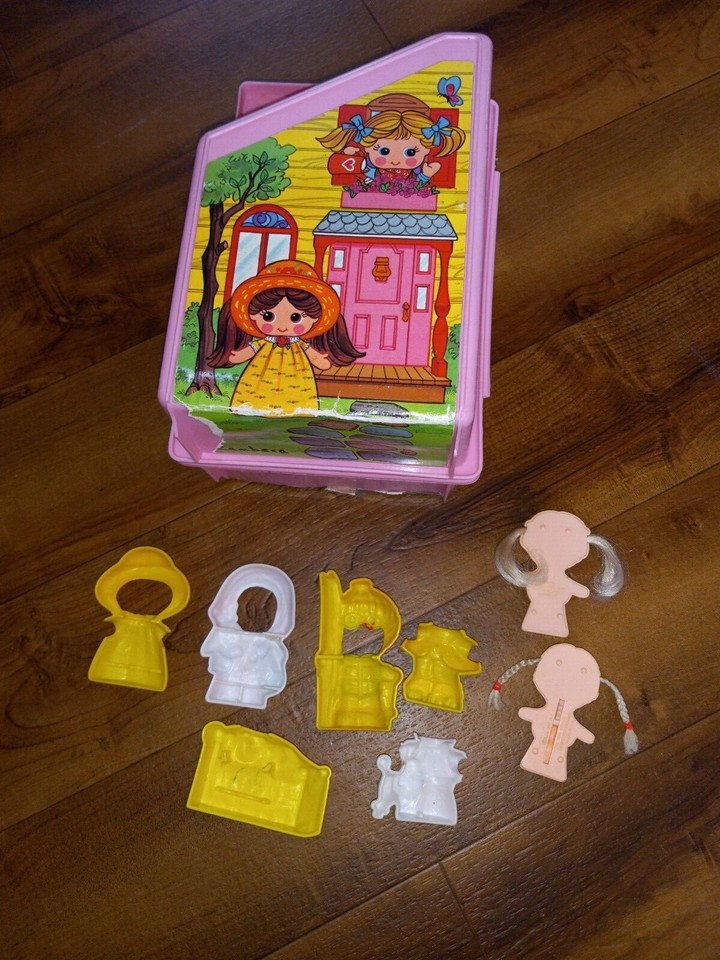Vintage Dolly Pops Pink House Dolls and Playset Lot 1979 1981 ...