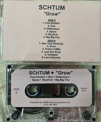 SCHTUM - “Grow” SUPER RARE PROMO CASSETTE TAPE 1995 Grunge Alternative ...