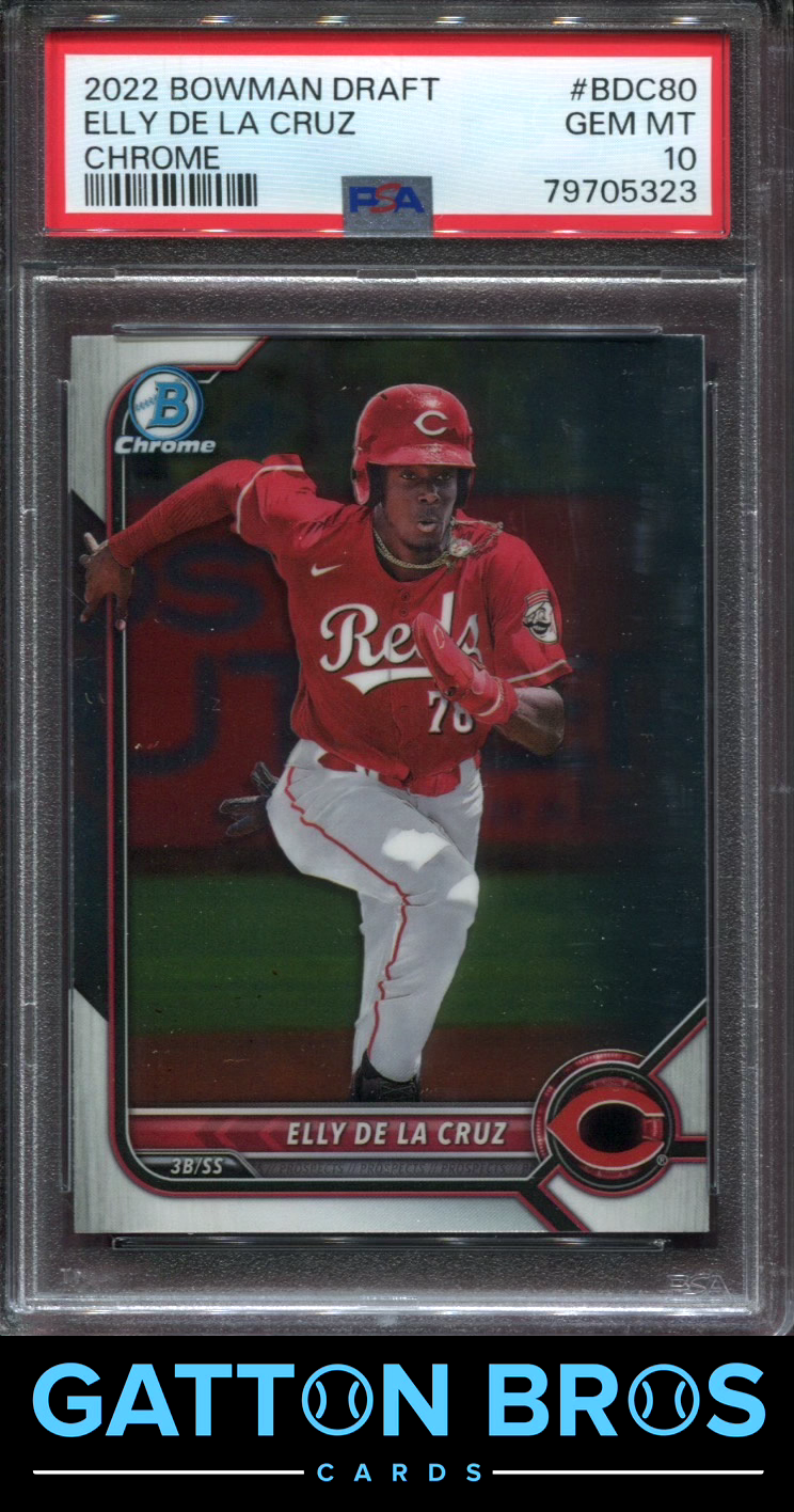 2022 Bowman Draft Chrome Elly de La Cruz #BDC80 PSA 10 GEM MINT | eBay