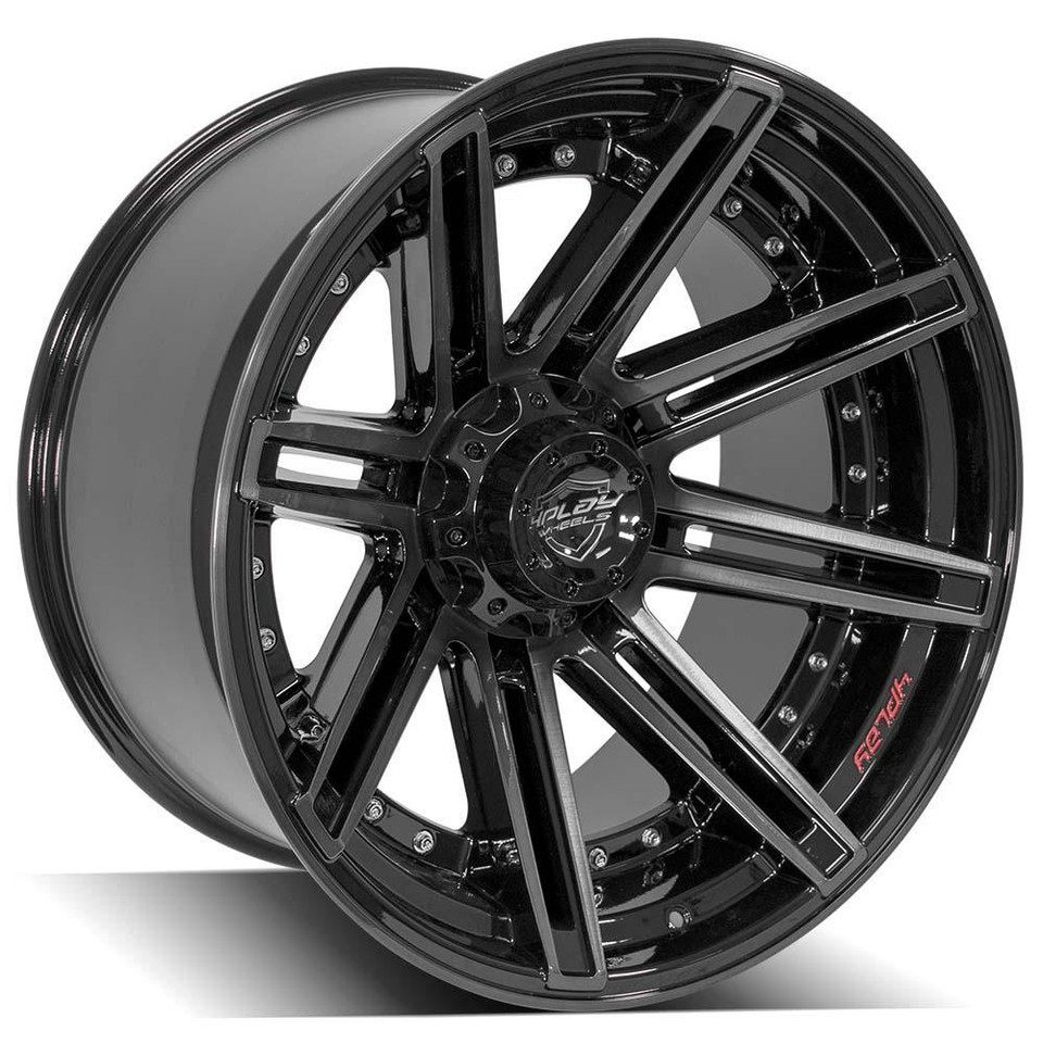 5 Lug 4Play 4P08 Wheels Set of (4) For Dodge, Jeep, RAM Dual 22x12 ...
