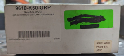 California Faucets 9610-K50-GRP Graphite Air Activation Switch For ...