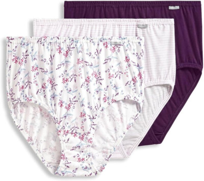 Womens Jockey Elance Briefs Cotton Comfort Underwear Sz 6 7 9 Pack Of