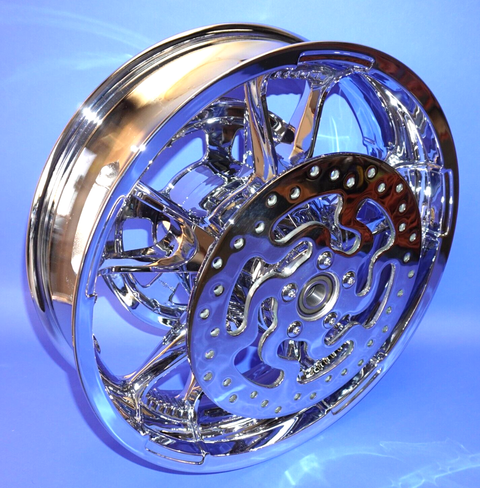 HARLEY 202O-2023 ENFORCER ll REAR CHROME WHEEL , PULLEY ROTOR EXCHANGE ...