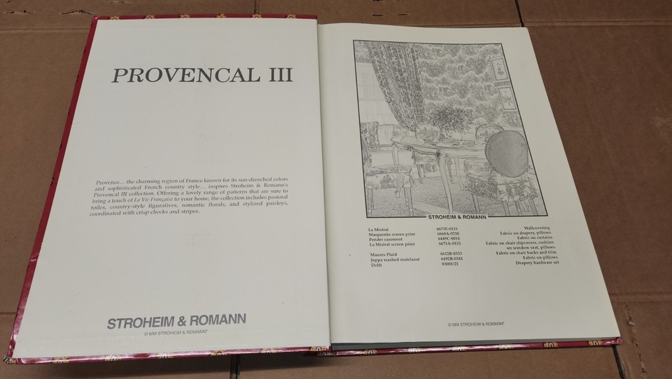 Vintage Stroheim & Romann's-wallpaper Portfolio-Provencal III -catalog ...