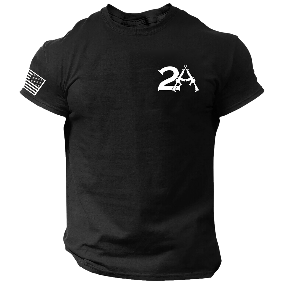 Second Amendment Shirt, 2A Left Chest Design, American Shirt, Patriotic ...