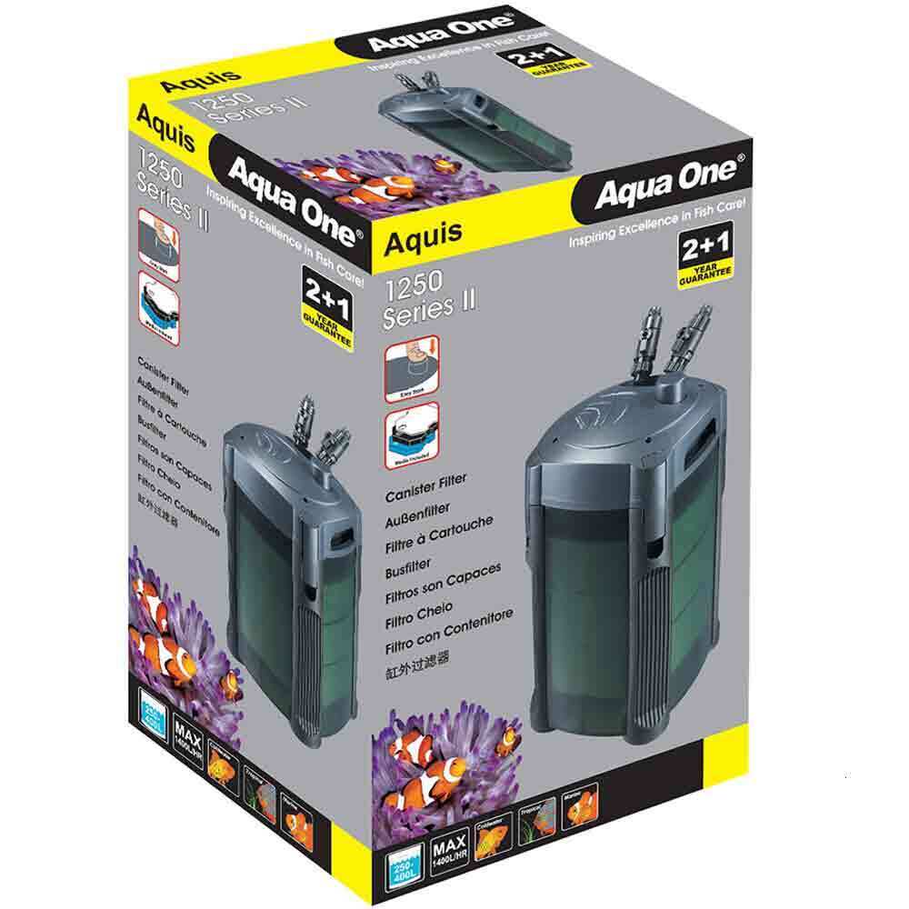 Aqua One Aquis II 1250 External Canister Filter CF1250 -Aquarium Fish ...