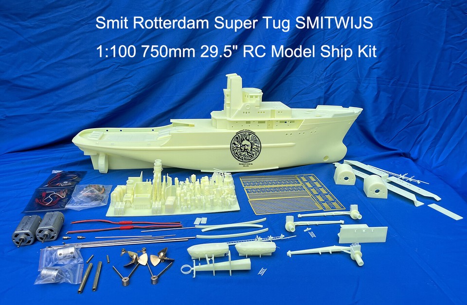 Smit Rotterdam Super Tug Boat SMIT WIJS 1:100 750mm 29.5" RC Model Ship ...