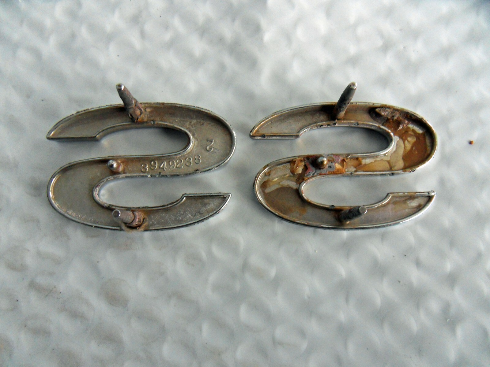 1968-1969 Camaro Chevrolet SS Emblem Letters White Insert GM # 3949238 ...