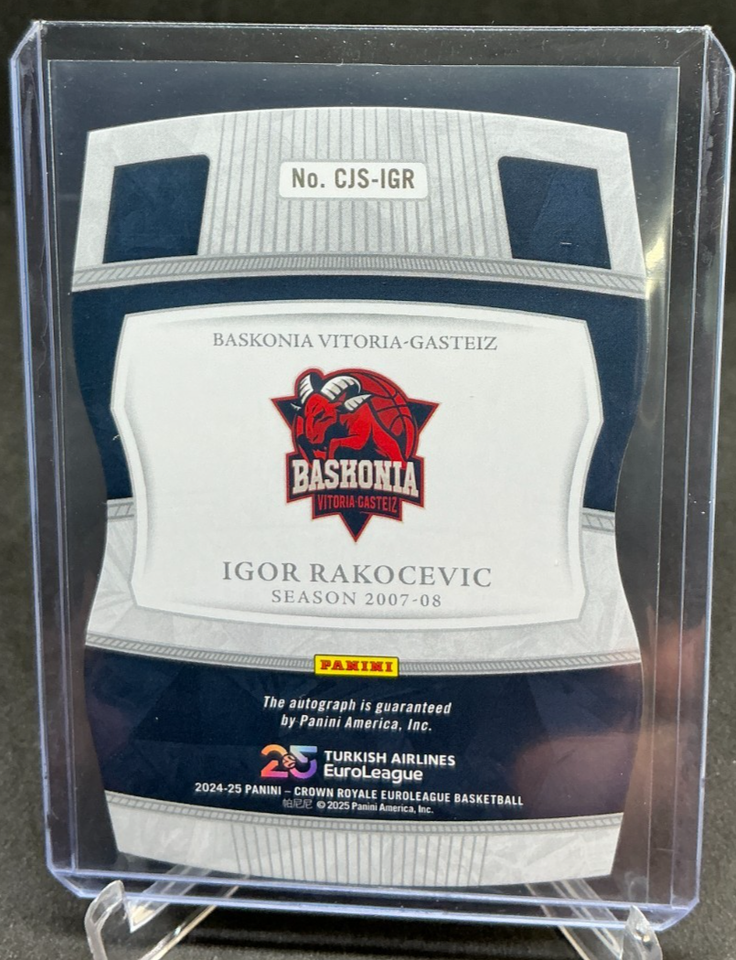 2024/25 Crown Euroleague Crown Jewel IGOR RAKOCEVIC AUTO #14/25 | eBay