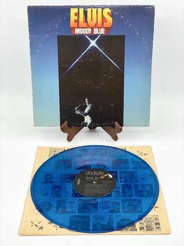Elvis Moody Blue (1977 RCA AFL1-2428) Blue Translucent Vinyl Record LP ...
