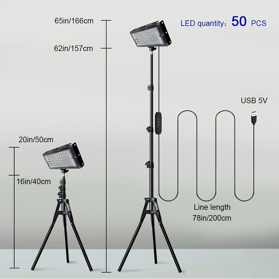 15000Lumen Portable LED Work Light Flood Light with Tripod Stand Heavy ...