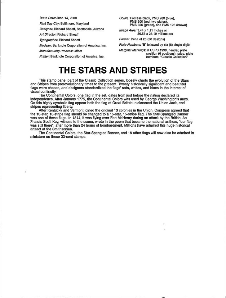 2000 Stars and Stripes - Fantastic Souvenir Pages Set (USED) | eBay