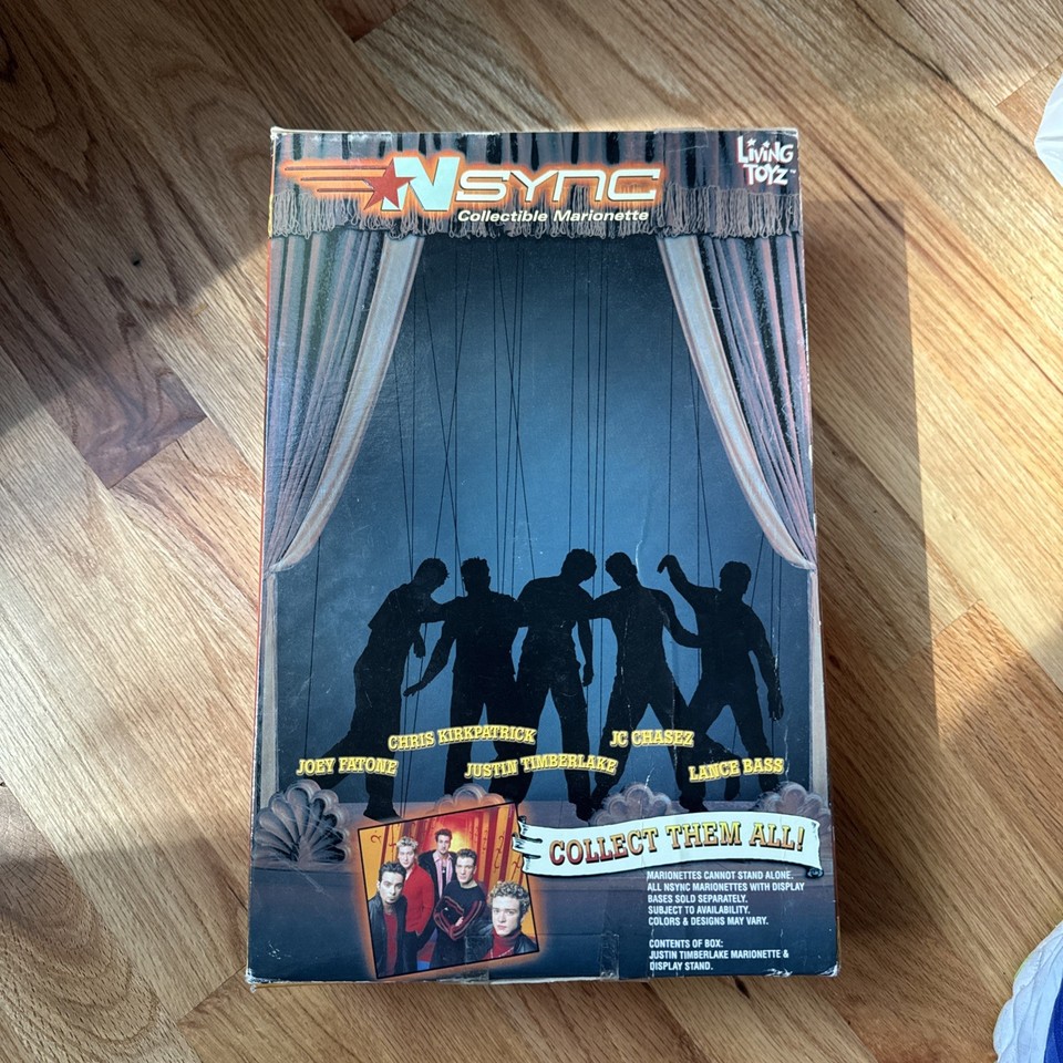 Justin Timberlake Marionette Doll NSYNC On Tour 2000 Collector's ...