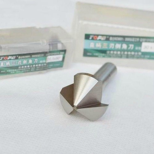 1pcs 35mm 90 Degree 3 flute HSS Chamfer Chamfering End Mill Cutter Bit ...