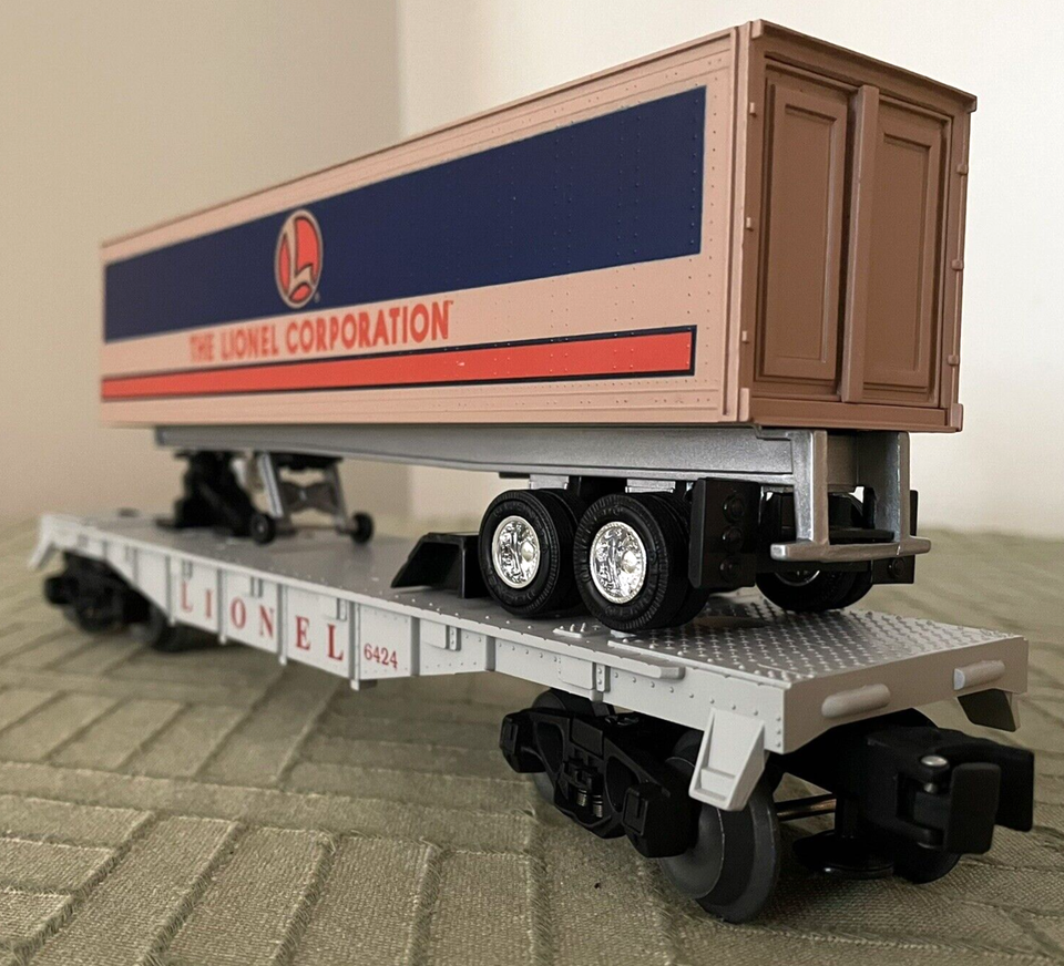 LIONEL 6-16924, #6424 LIONEL CORPORATION TRAILER on FLATCAR, 1995U | eBay