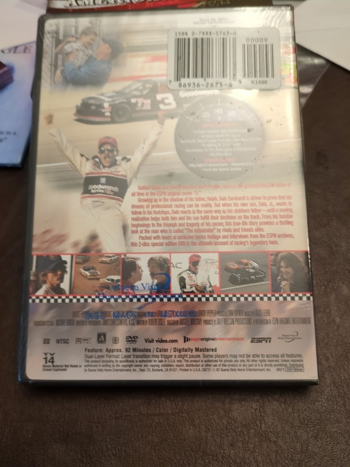 3 The Dale Earnhardt Story NASCAR 2 Disc Collectors Edition DVD Brand ...