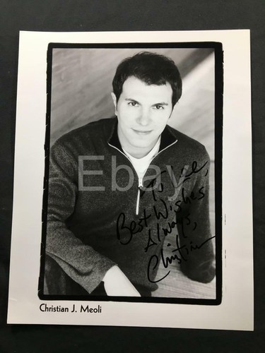 Christian J Meoli AUTHENTIC Autograph Hand Signed Signature Movie Photo ...
