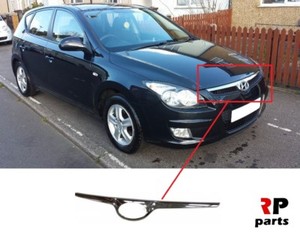 FOR HYUNDAI I30 2007-2010 NEW FRONT BUMPER UPPER GRILL CHROME TRIM | eBay