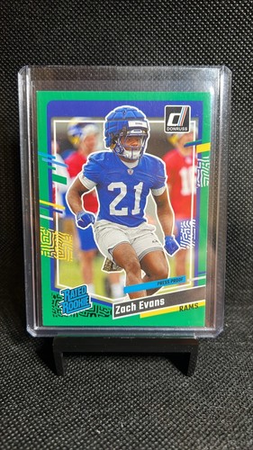 ZACH EVANS 2023 Panini Donruss Green Press Proof Rated Rookie Card | eBay