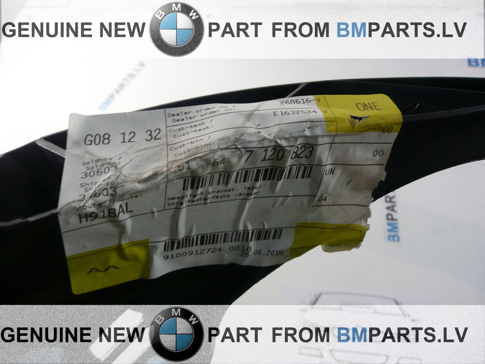 NEW GENUINE BMW E81 E82 E87 LCI HEADLIGHT BRACKET ARM HOLDER LEFT ...