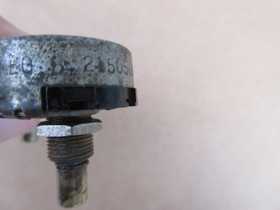 Pair of 1950s Giant Guitar Pots W Solar Capacitor & Wiring Stackpole ...