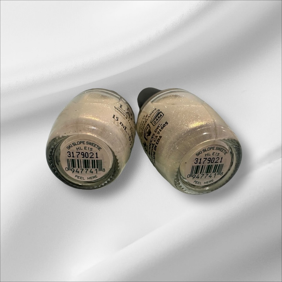 2 x OPI Ski Slope Sweetie Nail Polish HL E15 Iridescent Pearl 0.5oz ...